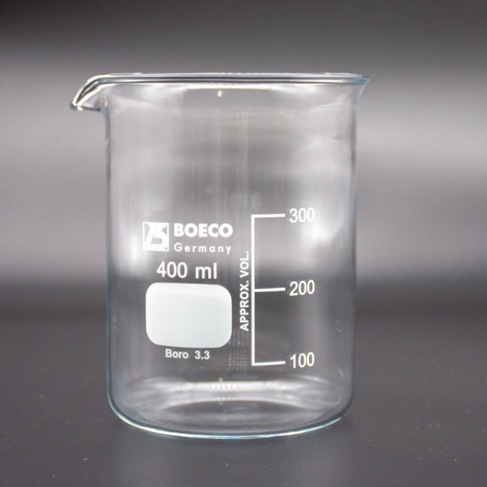 Beaker Vidrio Laboratorio 400ml – DimedSol